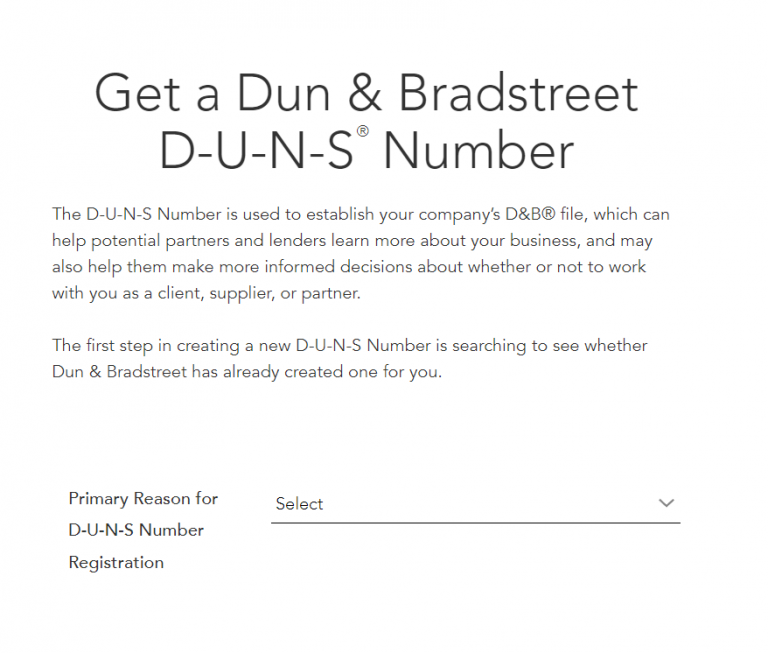 How to Get a DUNS Number: Free DUNS Number Registration Online