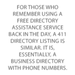 Why a 411 Business Listing is Vital for Any Business